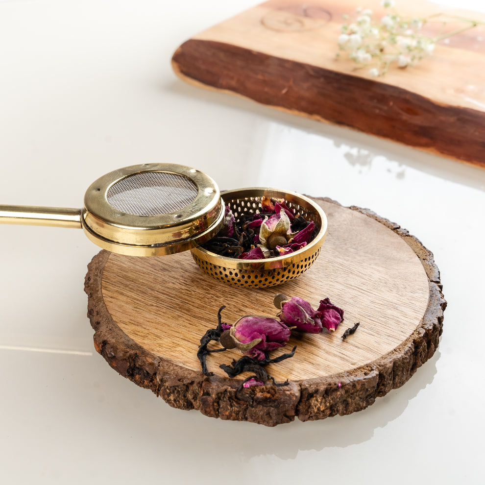 Telescopic Brass Infuser – The Vintage Hill Teas